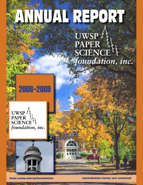 2008-2009 Annual Report PDF - Home - University of Wisconsin ...