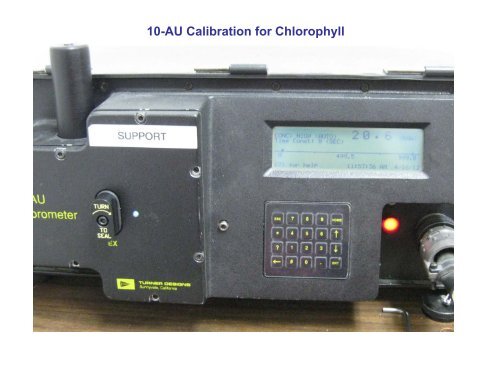 10-AU Calibration for Chlorophyll - Turner Designs