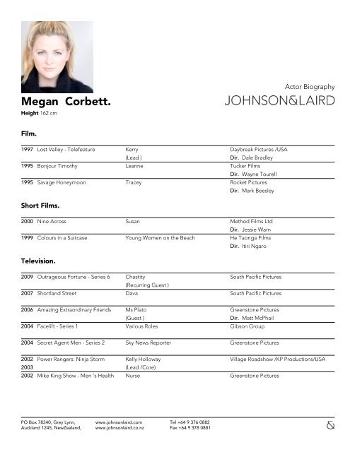 Megan Corbett. - Johnson & Laird