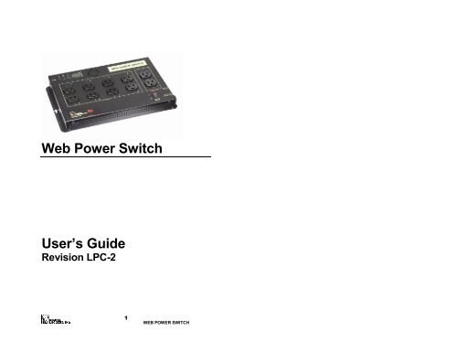 Web Power Switch II - Digital Loggers