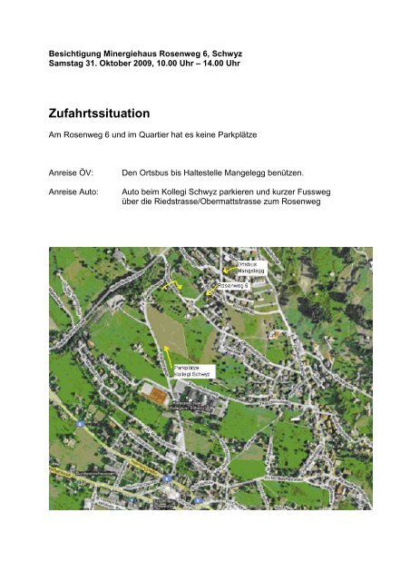 Situationsplan Schwyz - Pius Schuler AG