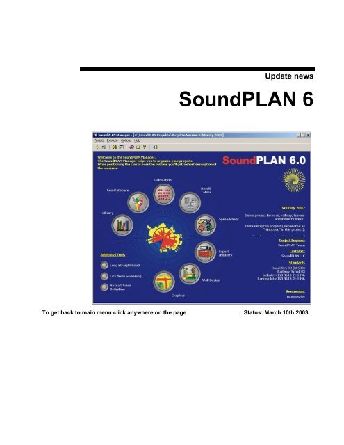 What's new in SoundPLAN 6?