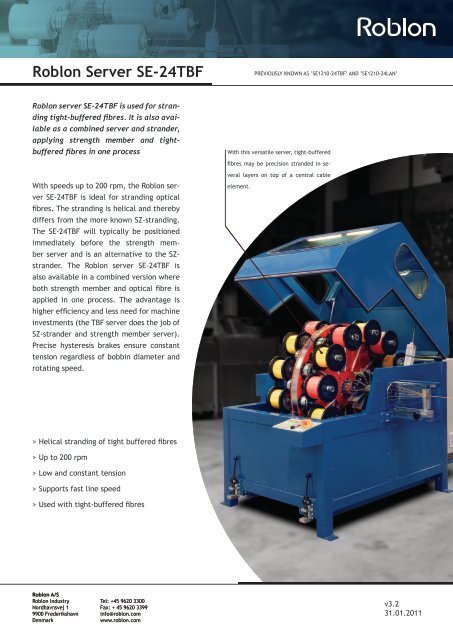 Roblon Server SE-24TBF - Roblon A/S