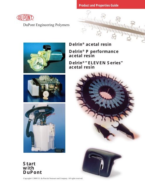 Delrin® Product & Properties Guide - Plastics, Polymers, and Resins ...
