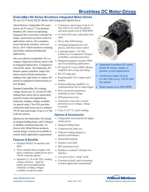 Brushless DC Motor-Drives