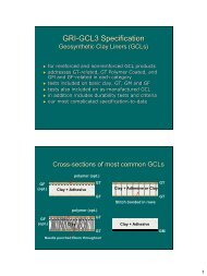 GRI-GM19 Specification - The Geosynthetic Institute