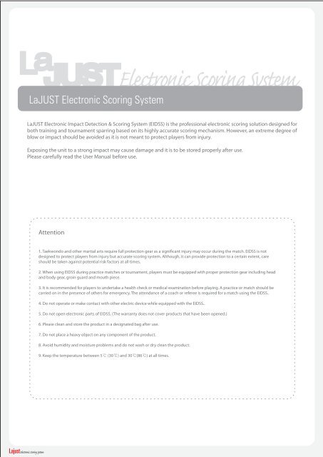 LaJUST Electronic Scoring System