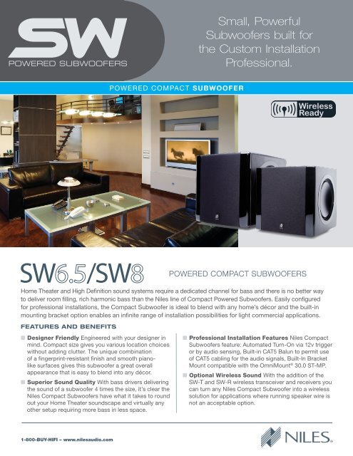 Spec Sheet - Niles Audio