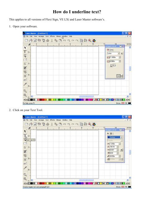 How do I underline text? - Signwarehouse.com