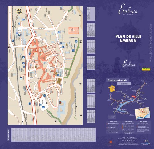 Plan de ville Embrun - Ski Planet