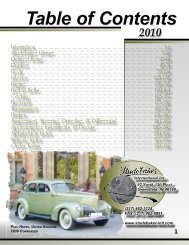 Engine Identification Charts - from Studebaker International