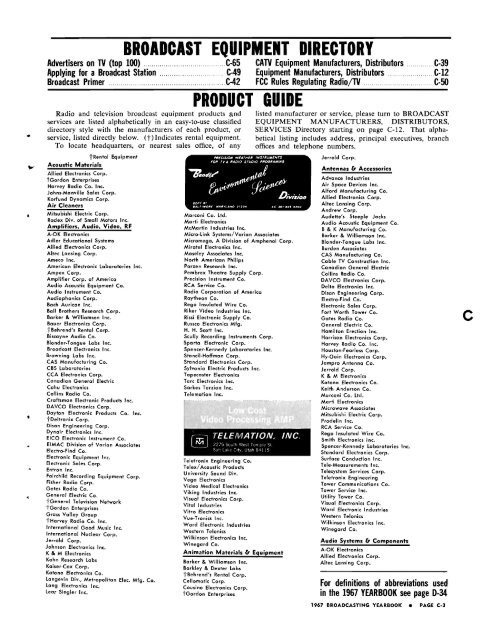 C Equip Broadcasting Yearbook 1967-4.pdf - American Radio History