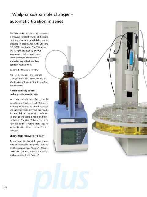TW alpha plus sample changer â automatic titration in series