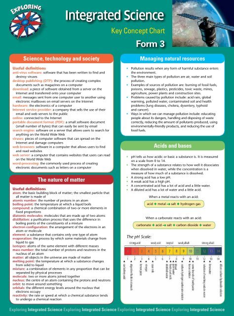 Key Concept Chart - Pearson