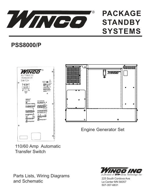 60701-095 Parts List PSS8000/P - Winco Generators