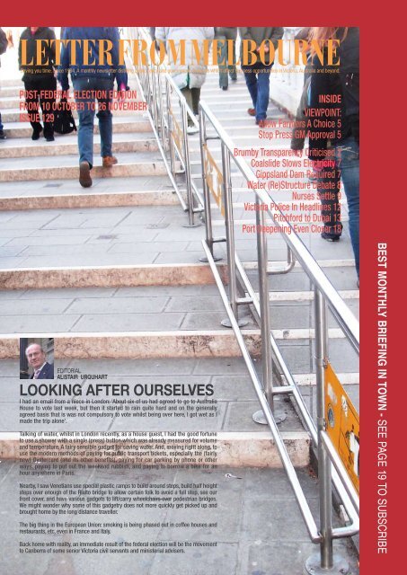 LETTER FROM MELBOURNE