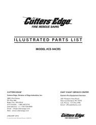 ILLUSTRATED PARTS LIST - Cutters Edge