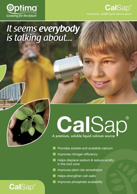 CalSap Brochure.pdf - Optima Agriculture