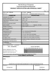 customer's approval product specification and approval sheet - WES ...
