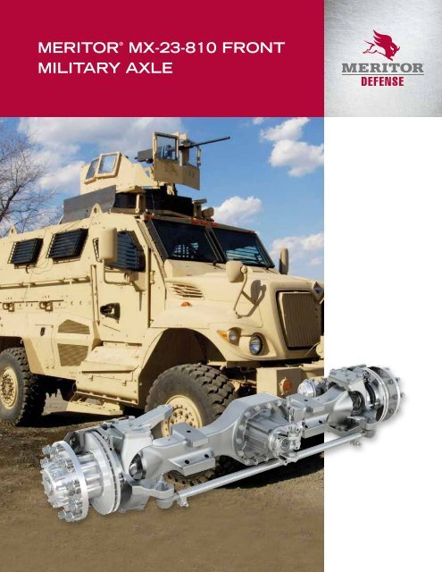 MX23-810 Front Axle - Meritor