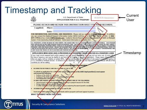 Titus Document Marking fo