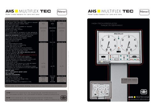 ahs multiflex tec ahs multiflex tec