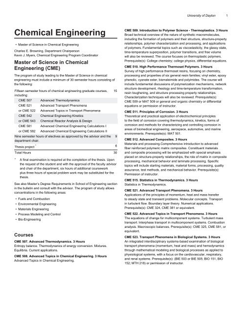 Chemical Engineering