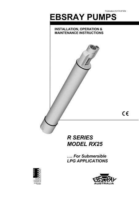 R Series Model RX25 - Ebsray Pumps