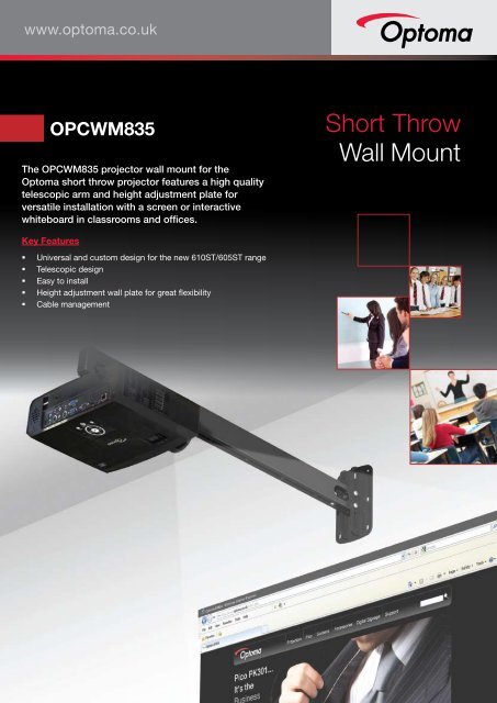 Short Throw Wall Mount