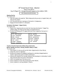 Text Structure - Division of Language Arts/Reading