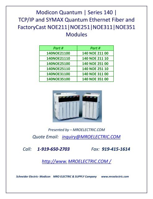 Modicon PLC 140 NOE 211 10 140NOE21110 TCP/IP|SYMAX ...