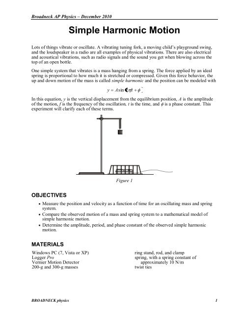 Simple Harmonic Motion