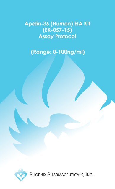 (Range: 0-100ng/ml) Apelin-36 (Human) EIA Kit (EK-057-15) Assay ...