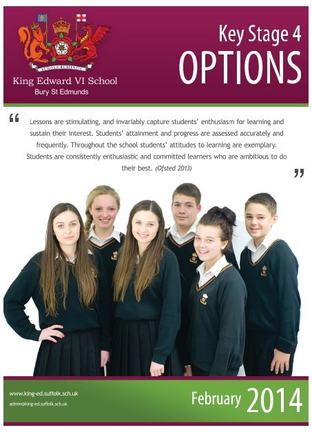 Key Stage 4 Options Brochure