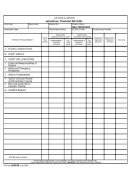PS Form 4570, Vehicle Time Record - NALC Branch 78