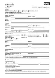 Lower GI Endoscopy Referral Form - InHealth Group