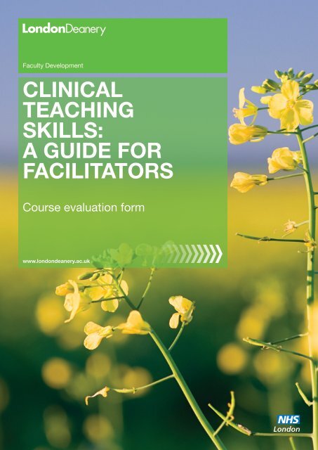 course evaluation form.pdf - Faculty Development - London Deanery