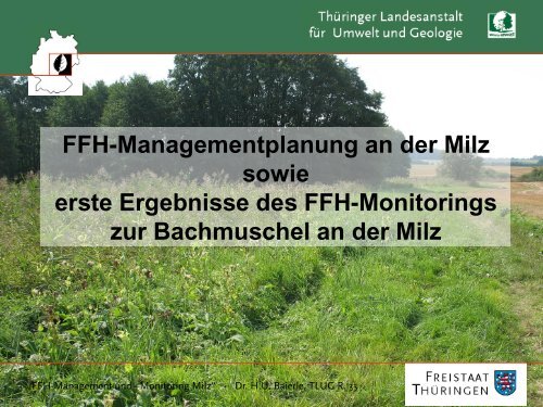 FFH-Managementplanung an der Milz sowie erste Ergebnisse des ...