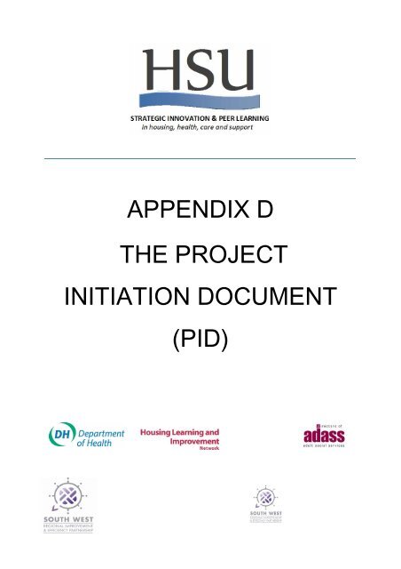 The Project Initiation Document (PID) - South West Councils
