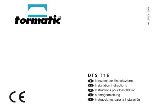 LBT0079 DTS T1E.indd - tormatic
