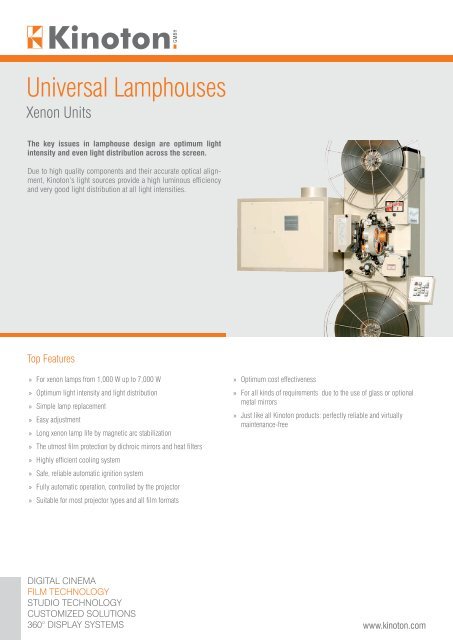 Universal Lamphouses - Kinoton