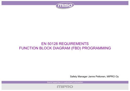 EN 50128 REQUIREMENTS FUNCTION BLOCK DIAGRAM (FBD ...