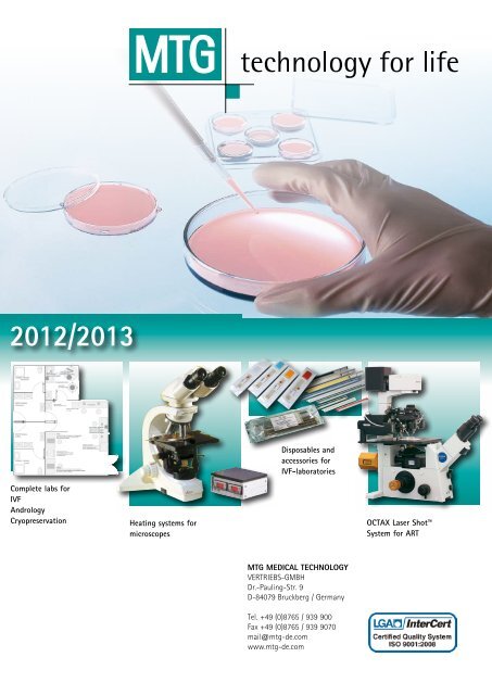 MTG MEDICAL TECHNOLOGY VERTRIEBS-GMBH Dr ... - TK Biotech