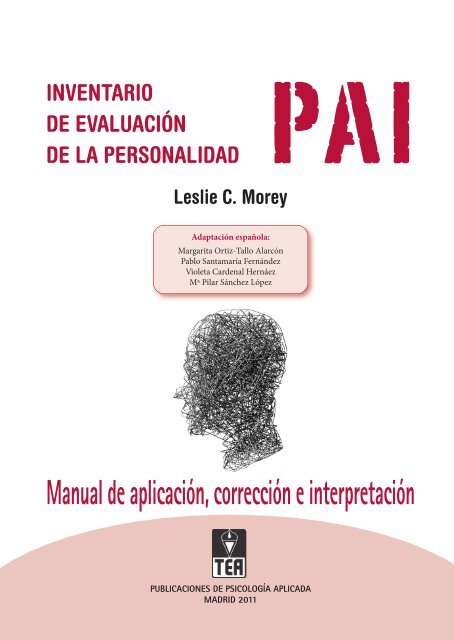 Manual de aplicaciÃ³n, correcciÃ³n e interpretaciÃ³n - TEA Ediciones