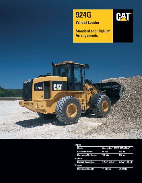 Specalog for 924G Wheel Loader, AEHQ0545-04 (8-05) - Kelly Tractor