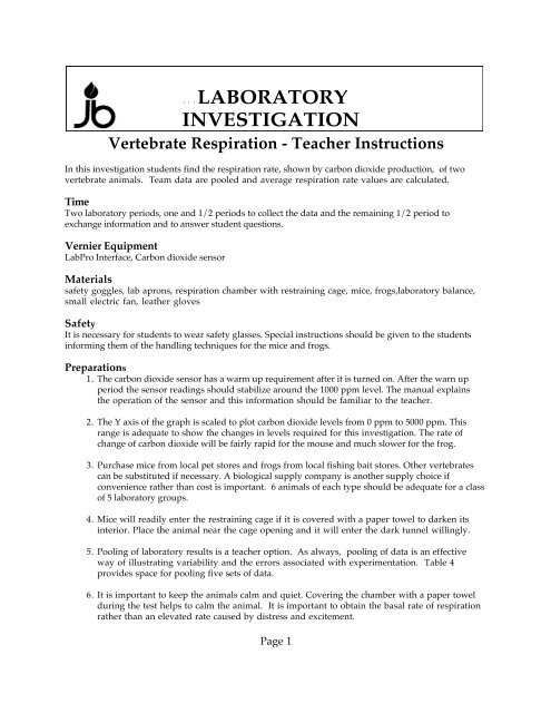 Teacher Instructions