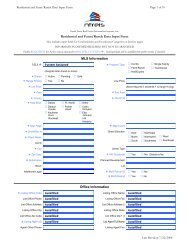 Residential Data Input Form MLS Information Office ... - NTREIS