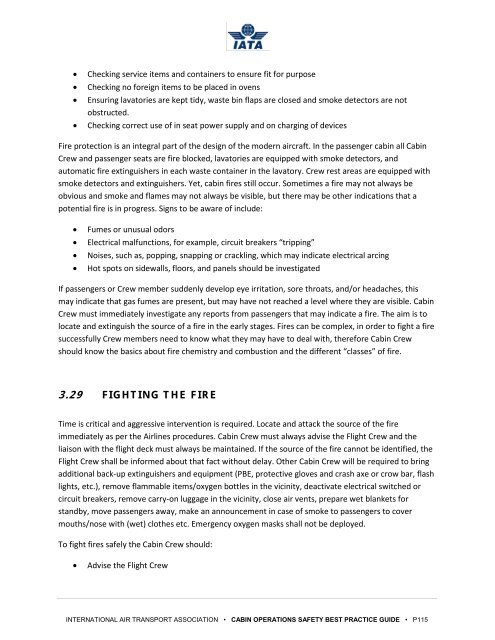 prepare the cabin, or to