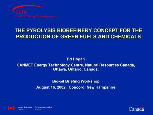 CETC CANMET Energy Technology Centre