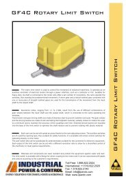 MF2C Rotary Limit Switch - Industrial Power & Control